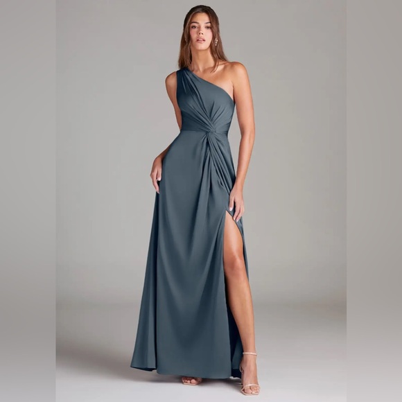 Azazie | Dresses | Azazie Brooke Dress Twilight Aline One Shoulder ...